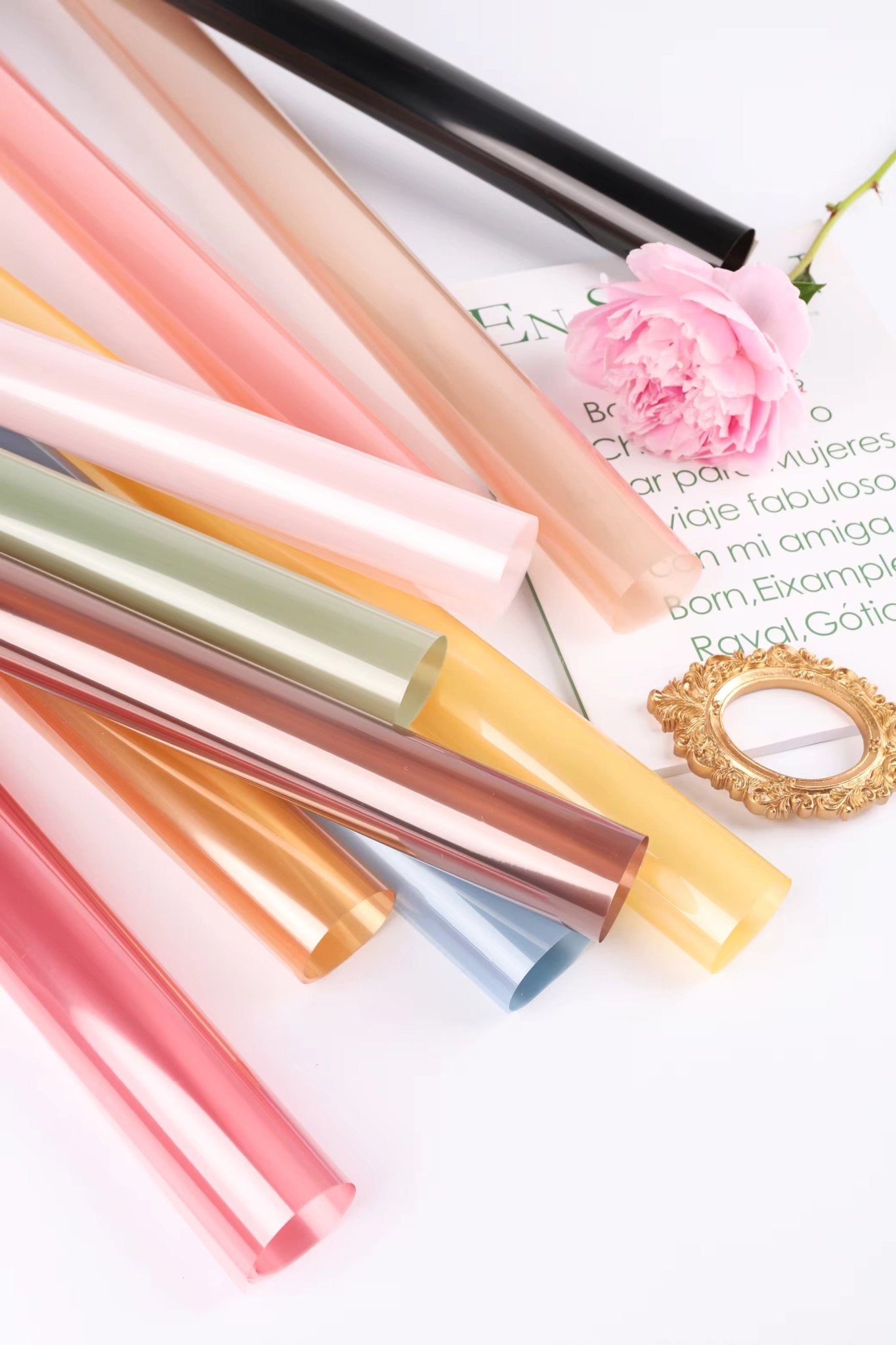 Color Cellophane Paper Flower Wrapping Paper | Elegant Supply