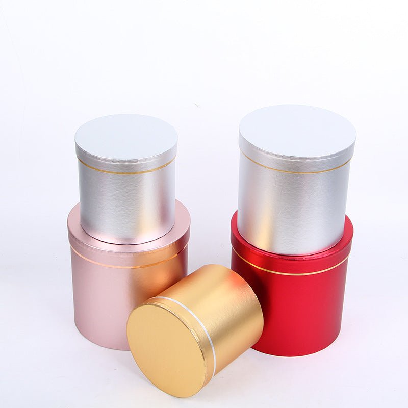 Elegant Metallic Flower Gift Boxes | Elegant Supply